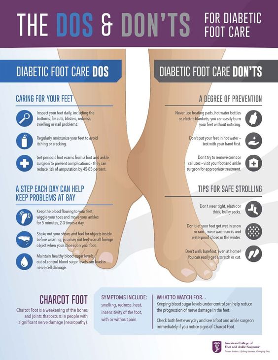 Do s And Don ts For Diabetic Foot Care Mankato Clinic